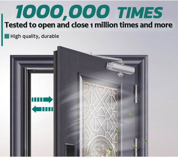 【10 years trouble-free】automatic door closer super alloy never Rust ...