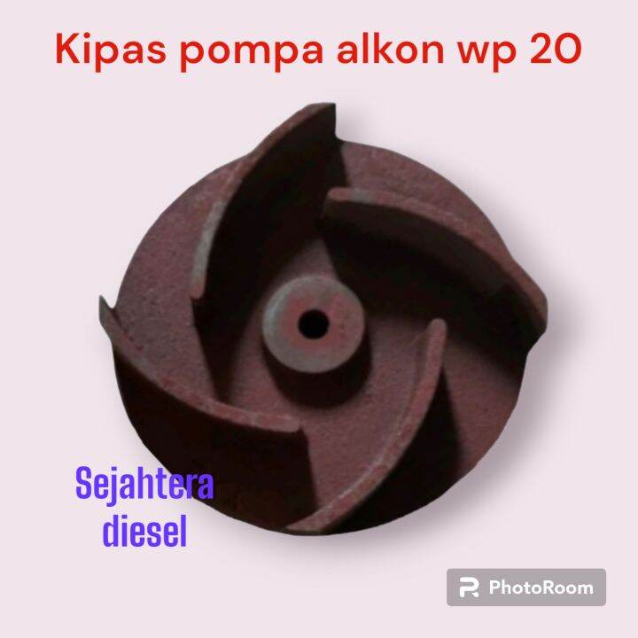 2 IN Impeller kipas keong merah Pompa Air Sawah Irigasi Alkon Wp20 ...