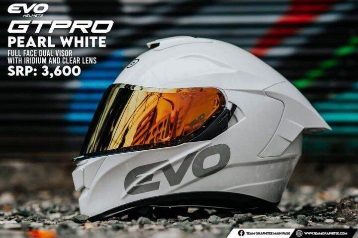 EVO GT PRO & GT PRO WRAITH full face dual visor helmet with FREE CLEAR ...