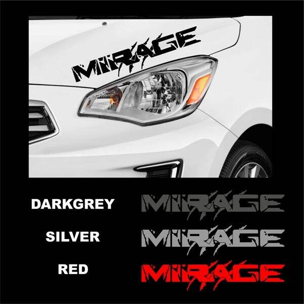 Mitsubishi Mirage Hood Sticker Monster Claw Design | Lazada PH