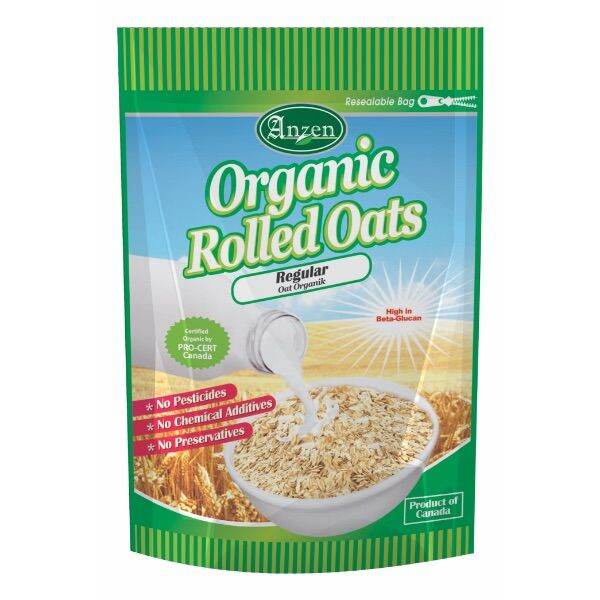 Anzen Organic Rolled Oats Regular 1KG | Lazada