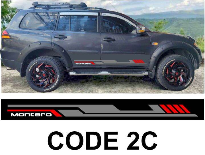MONTERO sport car decals 3 | Lazada PH