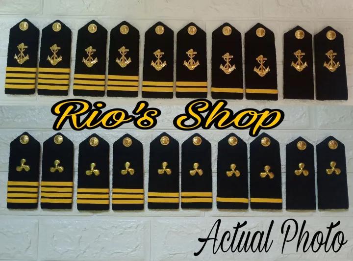 1Pair Shoulder Board for Seaman Maritime Student "Thin Bar" | Lazada PH