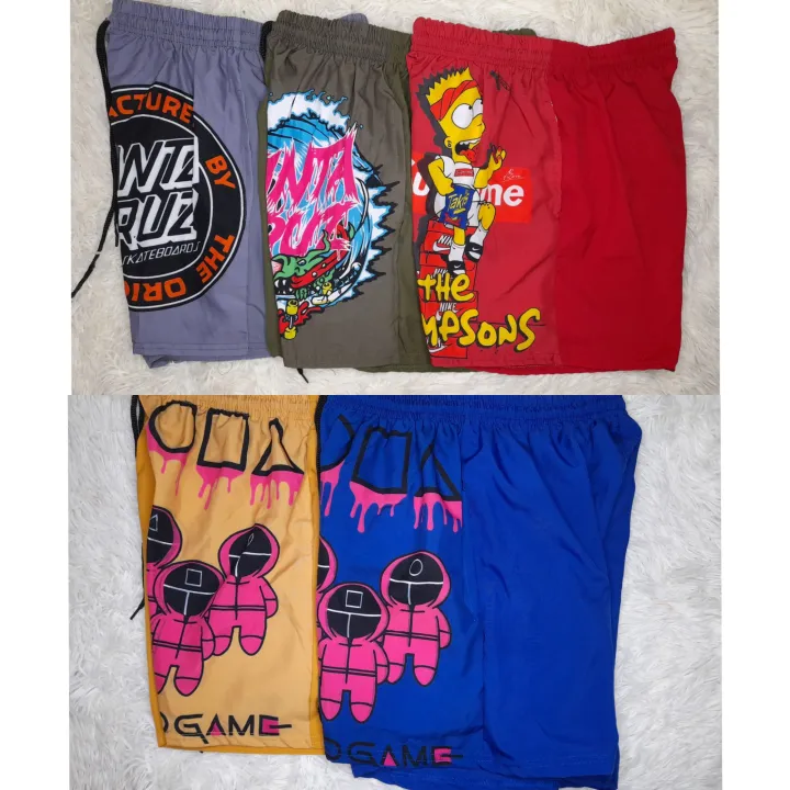 3PCS ASSORTED LOGO ANIMATED SHORT FOR MEN(S-L) | Lazada PH