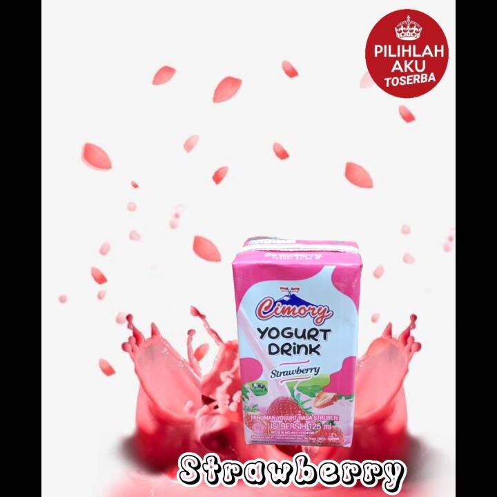 CIMORY YOGURT Drink STRAWBERRY MINI 125 ml - ( HARGA 1 DUS ISI 40 ) | Lazada Indonesia