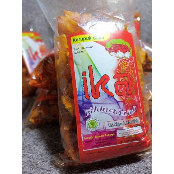 KERUPUK CABE IKA ( Free Packing Kardus ) Ukuran Besar | Lazada Indonesia