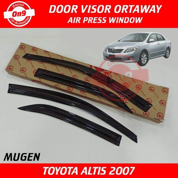 Toyota Altis 2007 2008 2009 2010 2011 2012 2013 Door Visor Ortaway ...