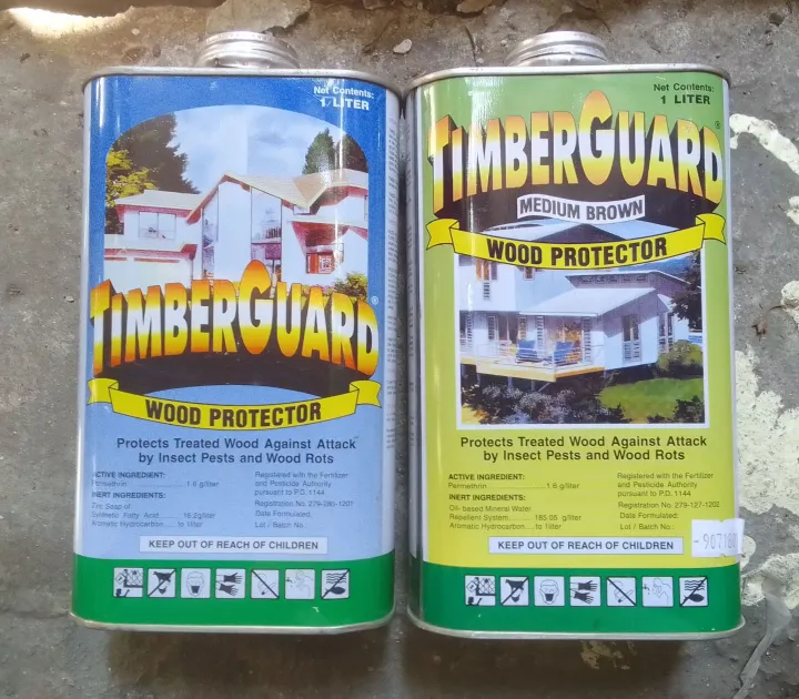 TIMBER GUARD WOOD PROTECTOR MEDIUM BROWN | CLEAR - 1 LITER PREVENT ...