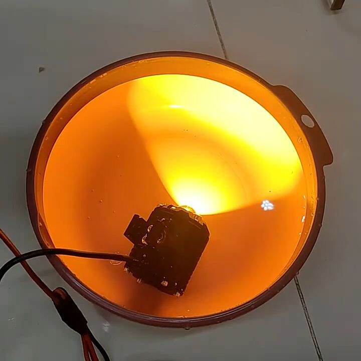 2PCS Motorcycle Mini Driving Light V6 4wires White and Yellow LED 12V ...