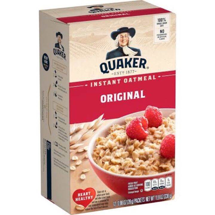 QUAKER Original Instant Oatmeal Original เควกเกอร์ ออริจินัล ข้าวโอ็ต ...