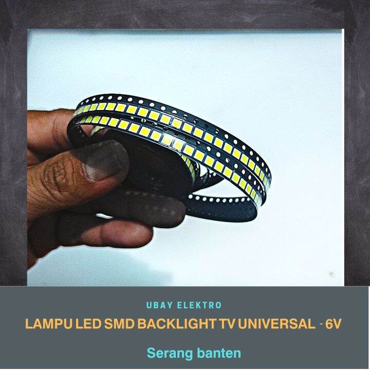 (10 pcs) Lampu LED SMD Backlight TV Tegangan 3V dan 6V 1.5 watt ...