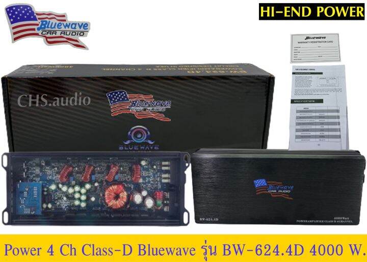 🔥 เพาเวอร์ แอมป์ Class D 4ch Bluewave รุ่น BW-625.4Dของใหม่ | Lazada.co.th