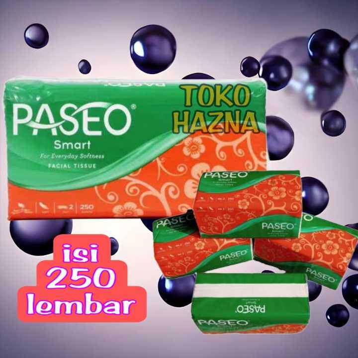 Paseo smart tissue isi 250 lembar super halus untuk muka dan olah raga ...