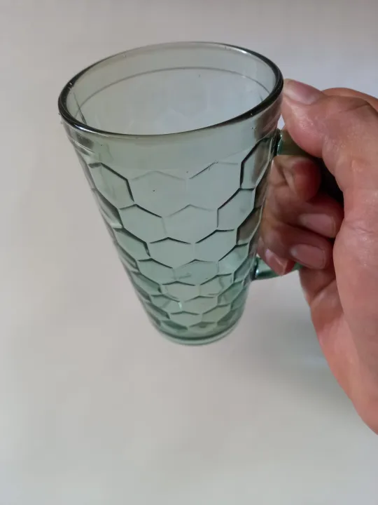 Gelas Gagang Kaca/Beling, isi 6 biji, elegan, keren, gelas es | Lazada ...