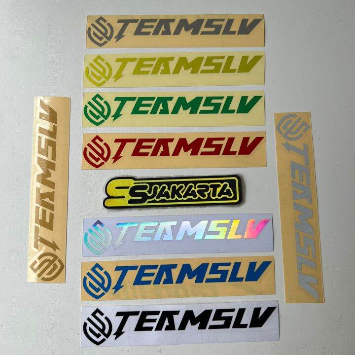 STIKER STICKER TEAMSLV v2 CUTTING | Lazada Indonesia