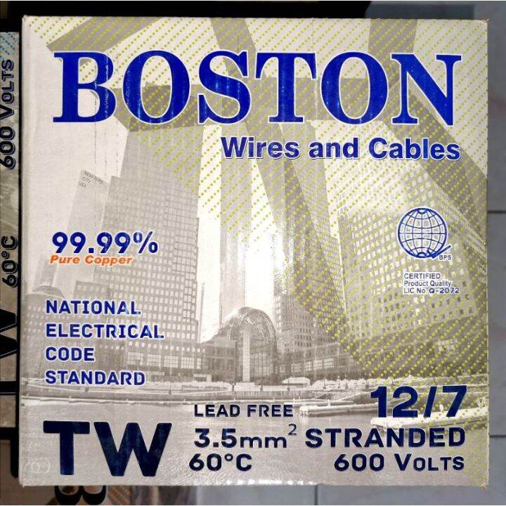 Boston TW Stranded Electrical Wire 3.5mm² (#12/7) 12/7 3.5mm Electrical ...