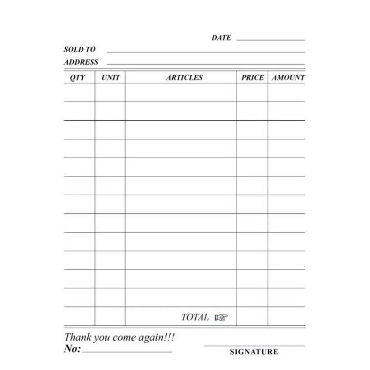 Resibo receipt | Lazada PH