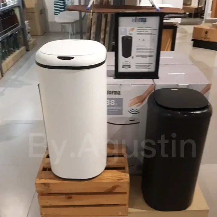 Informa Tempat Sampah Stainless 38 Liter Sensor Otomatis | Lazada Indonesia