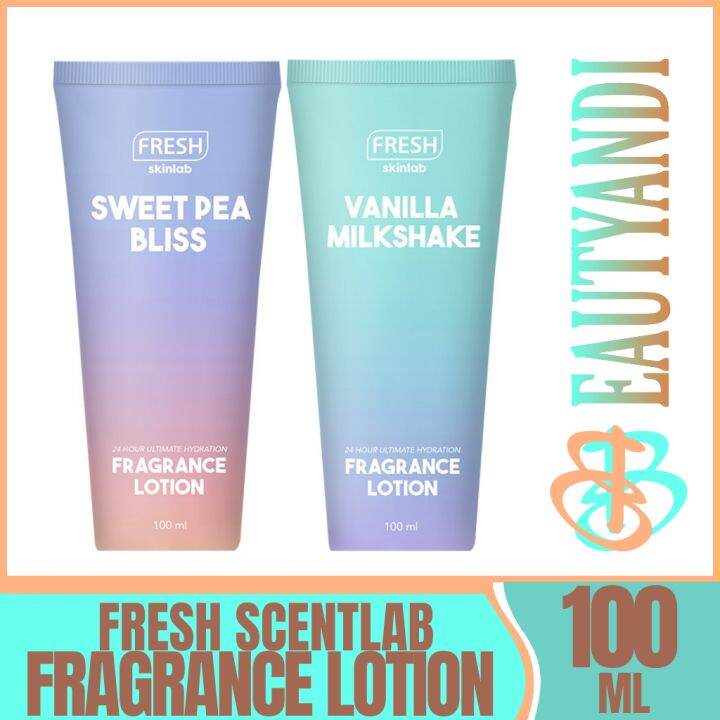 Fresh Scentlab - Fragrance lotion 100ml | Vanilla milk Shake, Sweet pea ...