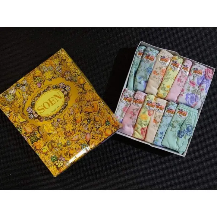 SOEN PANTY PRINTED ORIGINAL (BCI) INSIDE GARTER 12PCS PER BOX | Lazada PH
