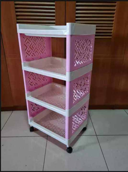 Rak plastik 4 susun rak apartemen rak sebaguna multi fungsi kokoh dan ...
