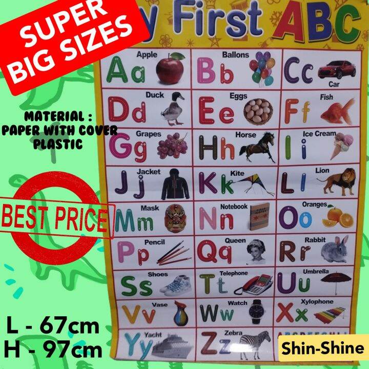 Educational Chart for children 67x97cm | Lazada PH