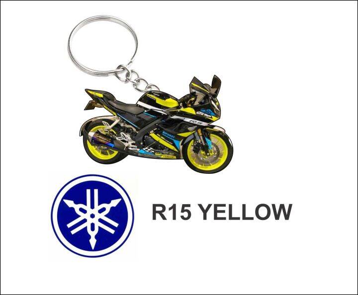 Yamaha r15 yellow motor keychain | Lazada