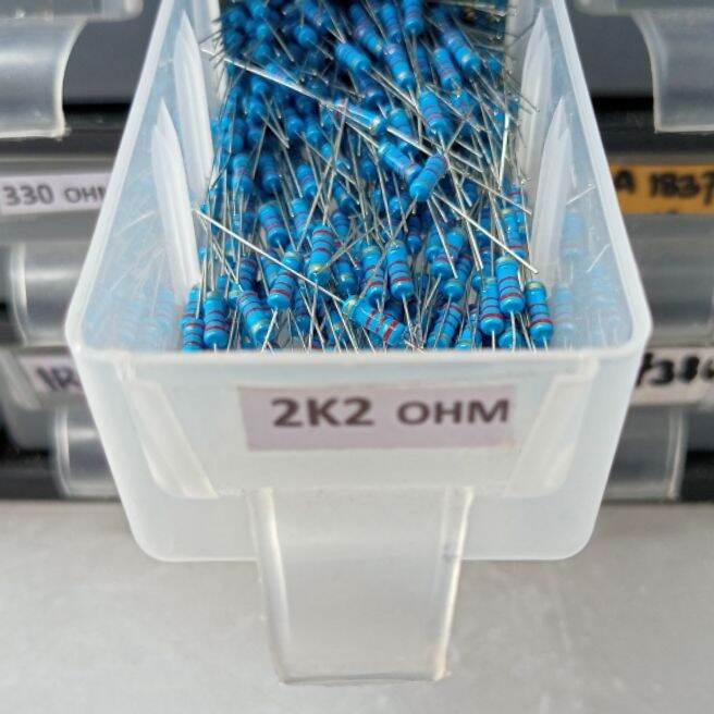 (10 Buah) RESISTOR 1/2W 2K2 OHM RESISTOR 1/2 WATT 2K2 | Lazada Indonesia