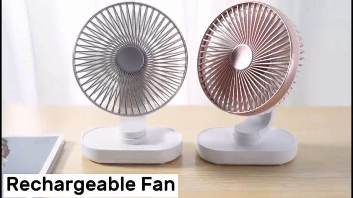 JAMAY Mini Fan 6.5" Inch 4000mAh Rechargeable Fan Portable Electric Fan ...