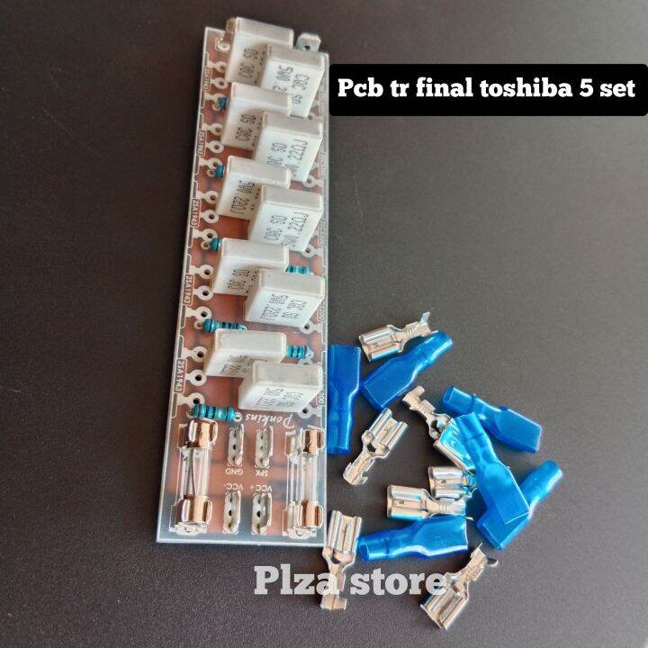 PCB TR FINAL TOSHIBA 5SET BAHAN FIBER PCB TRANSISTOR FINAL 5 SET ...