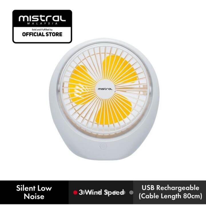 Mistral Mini Rechargeable Fan MRF65 | Lazada