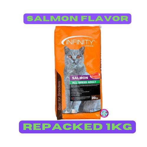 Infinity Catfood all breed salmon repacked per 1kg | Lazada PH