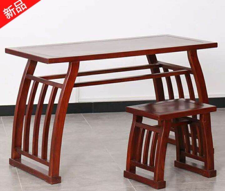 Solid Wood Traditional Chinese Study Table Antique Saddle Table ...