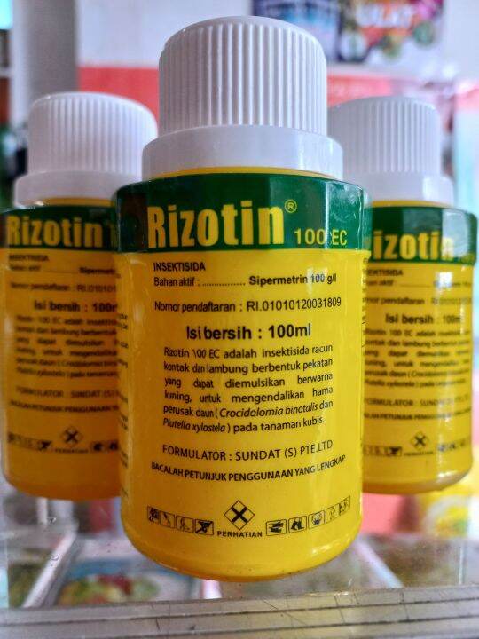 Rizotin 100EC 100ml Insektisida Untuk Hama Ulat, Lalat, Serangga ...