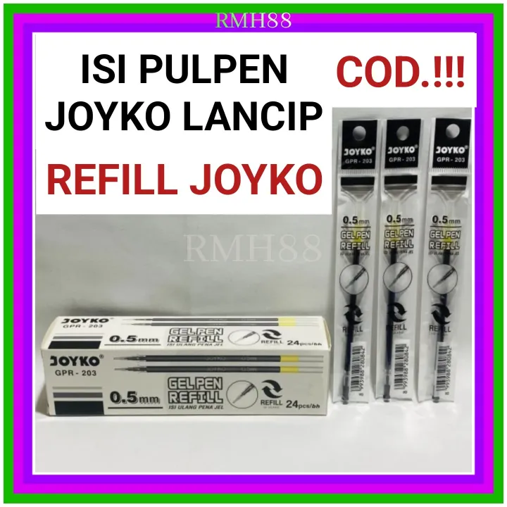 Isi Pulpen Gel JOYKO Lancip GPR-203 [ Per 1 Pcs ] | Lazada Indonesia