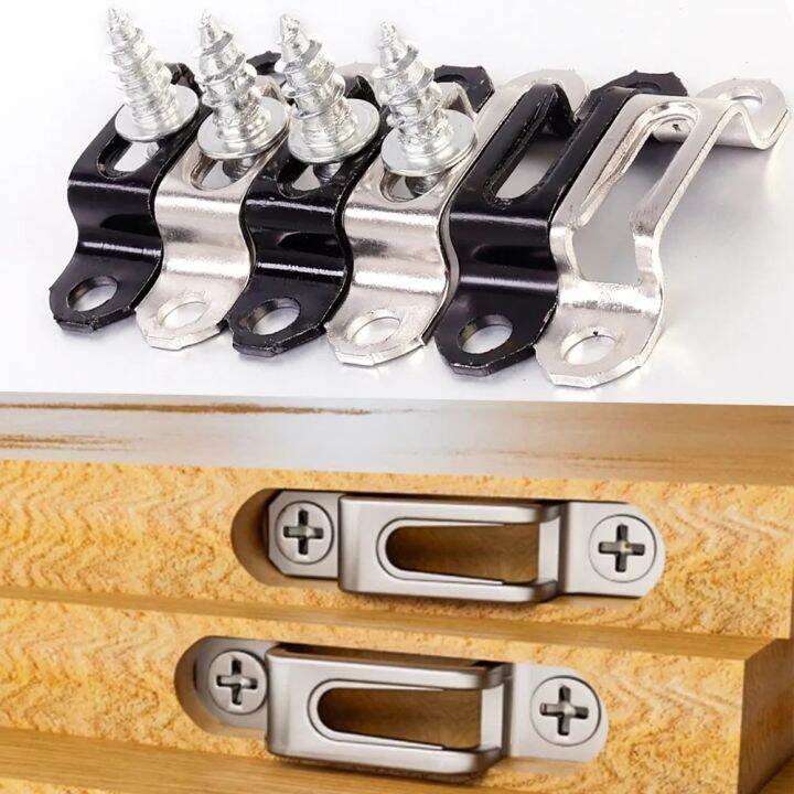 Stainless Steel Invisible Cabinet Connector Metal Cupboard Hinge ...