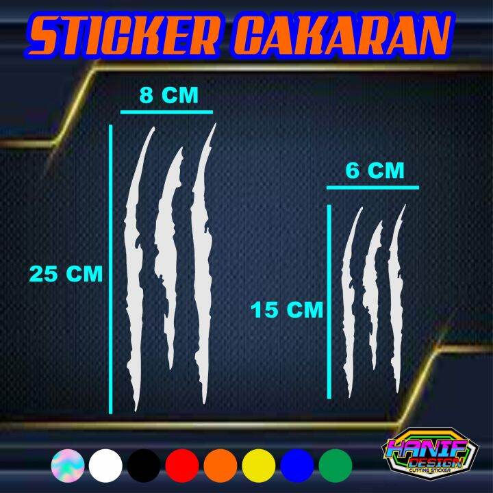 Sticker Cakar Monster // Sticker Cakaran Macan // Sticker Cutting ...