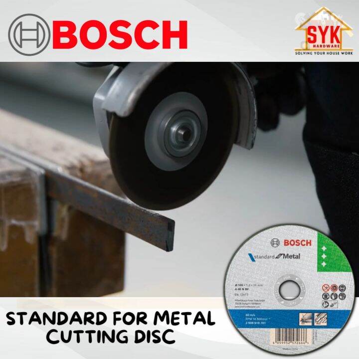 SYK Bosch 2608619701 4" 105mm 1Pcs Standard For Metal Cutting Disc ...