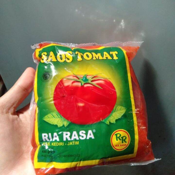Saos tomat Ria Rasa 450 gr/saos bantal/saus pentol/saos sosis/saos ...