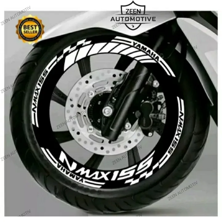 Stiker Pelek Sticker Velg New Nmax 2015-2022 Depan Belakang Efek Nyala ...