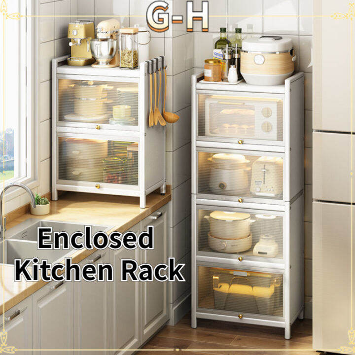 Kitchen dust cabinet 3/4/5 Layers Kitchen Rack Rustproof Storage ...