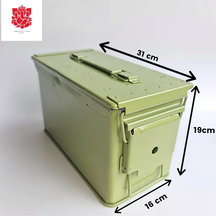 (M Size) Vintage Army Ammo Box Toolbox | Multipurpose Toolbox | Ideal ...