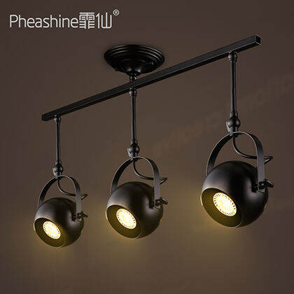 LOFT Industrial Style Retro Track Light American Style Living Room ...