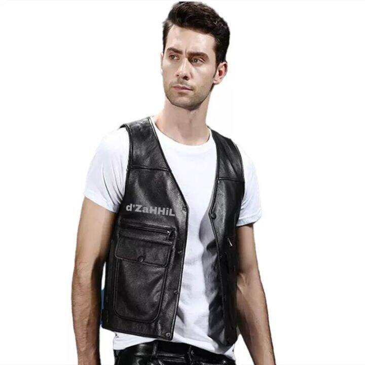 Rompi bikers/Rompi Motor/Rompi pria/Rompi kulit/Rompi kulit sintetis ...