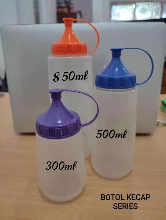 Botol kecap Plastik / Botol mayonaise / Botol Saos Plastik ukuran 300ml ...