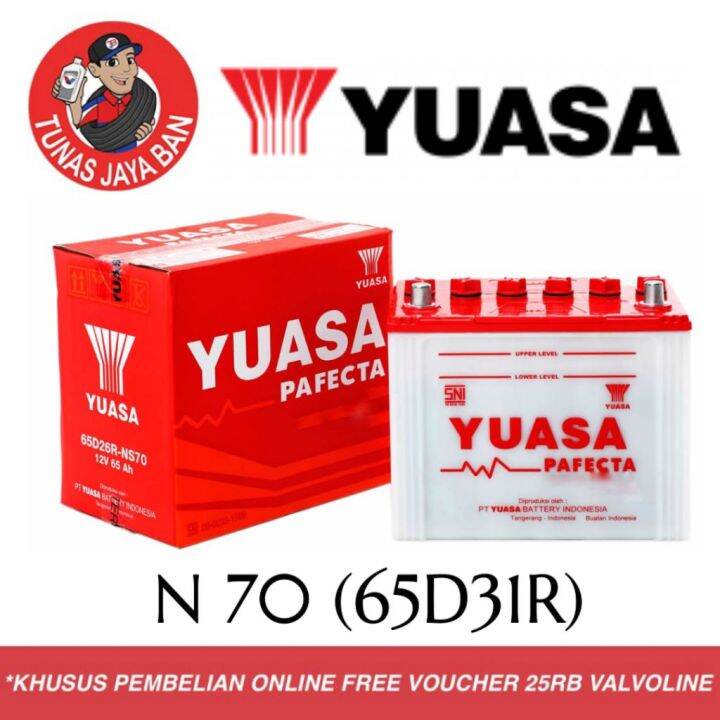 Aki Basah Yuasa N70 Baru Ori Toko Surabaya | Lazada Indonesia