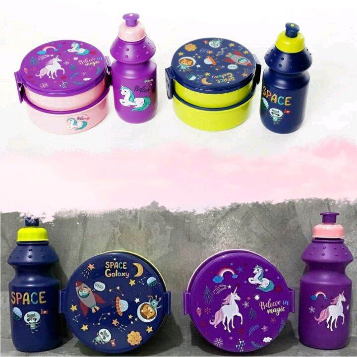 Kotak Set Tempat Makan Lunch Box Bekal Anak Souvenir Ultah Botol Minum Alat | Lazada Indonesia