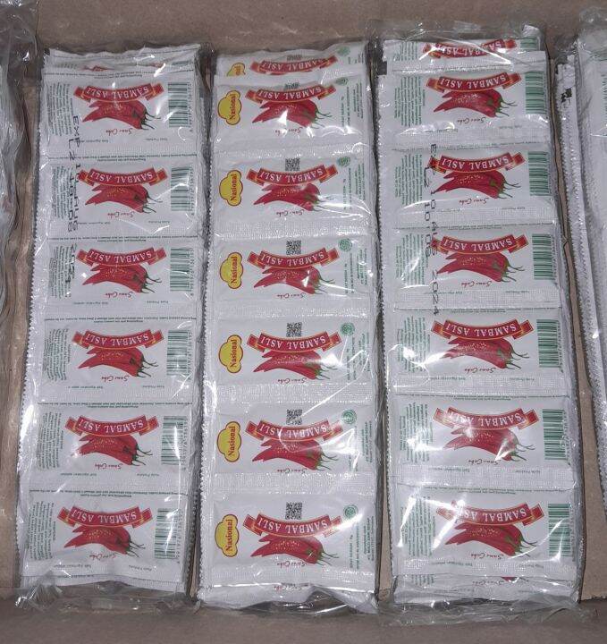 1 Pack Saus Sambal Nasional Sachet (isi 24 sachet) | Lazada Indonesia