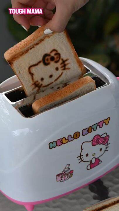 Tough Mama CLBT-1 Hello Kitty Toaster Bread Toaster with Patented Logo ...