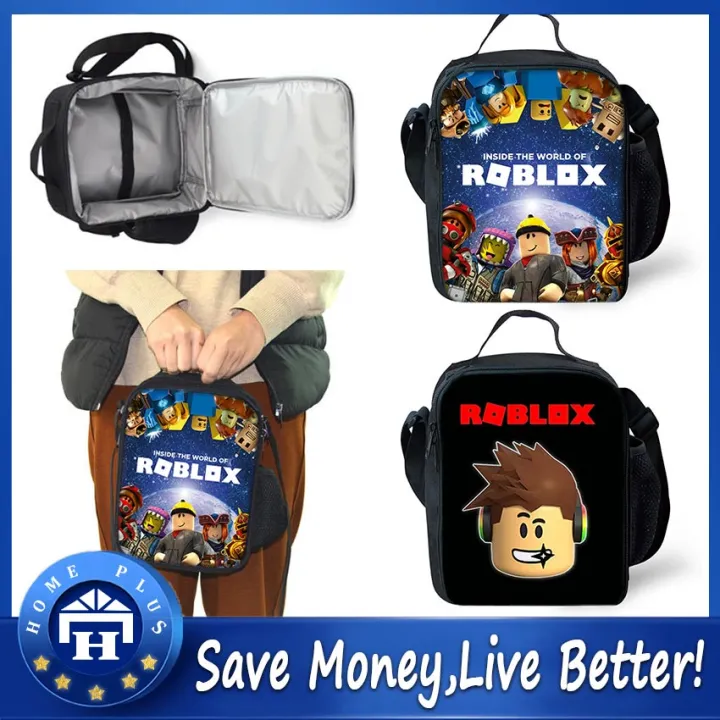 Robloxs Play Gamer Insulated Lunch Tote Bag for Women Portable Cooler ...
